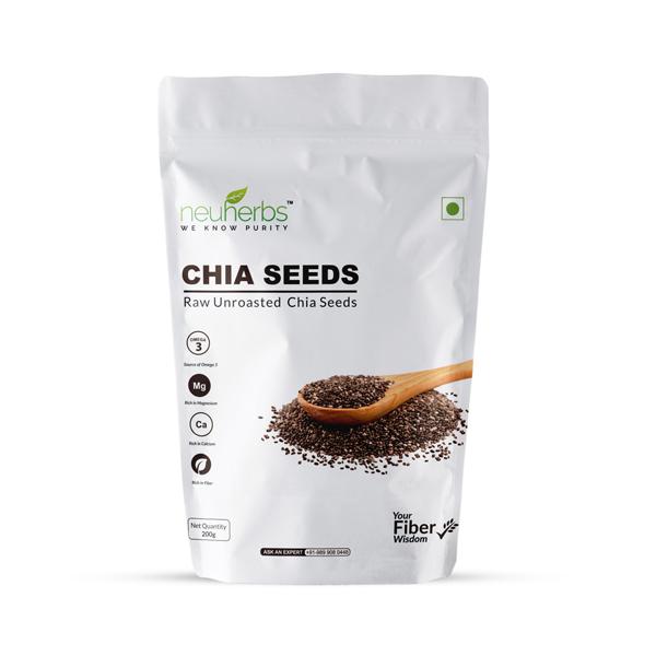 Neuherbs Raw Unroasted Chia Seeds 200 gm Online at Best Price - General ...