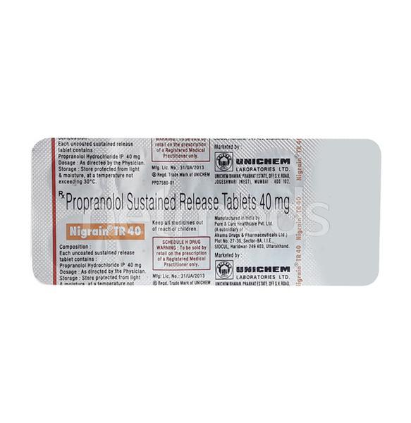 Nigrain TR 40mg Tablet 10'S