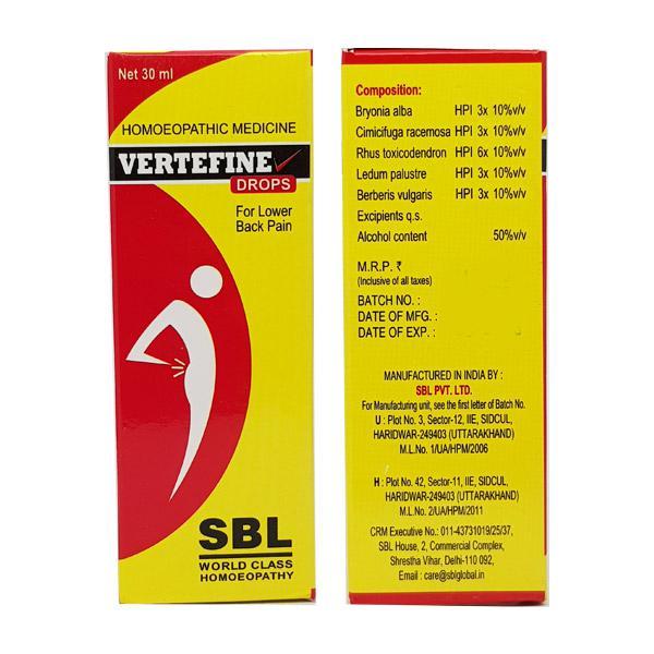 Buy SBL Vertefine Drops 30 ml online at best price-Homeopathy