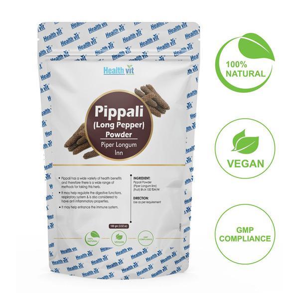 Buy HealthVit Natural Pippali (Long Pepper) Powder 100 gm Online at ...