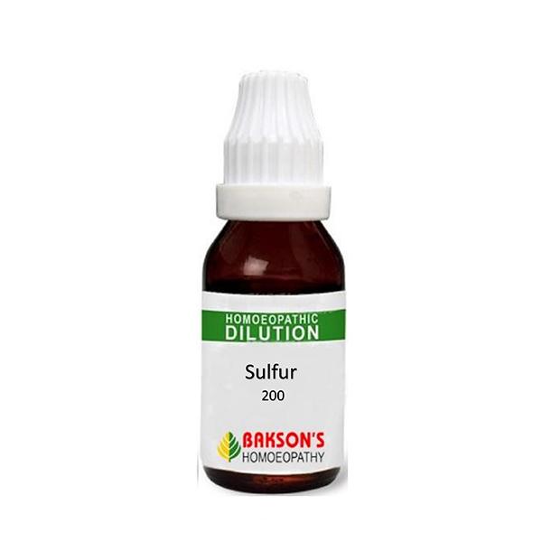 Bakson's Sulfur 200 CH Liquid 30 ml Online at Best Price - Dilutions