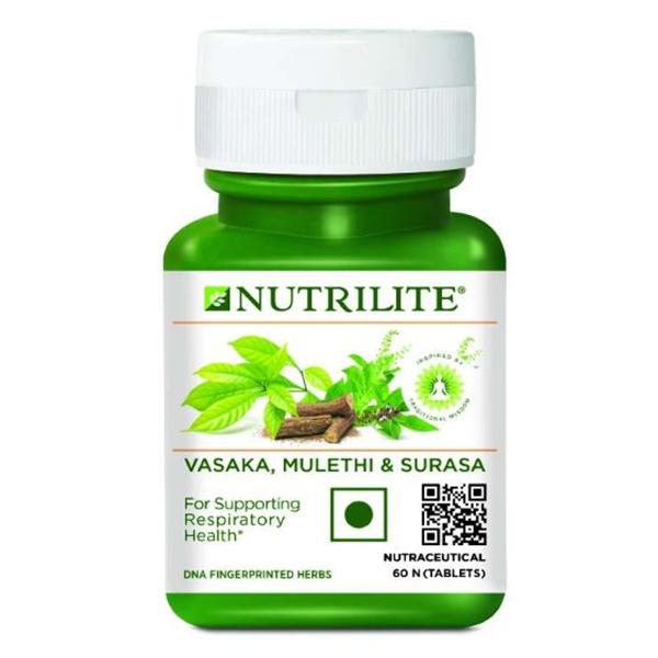 Buy Nutrilite Vasaka, Mulethi & Surasa Tablet 60's Online at Discounted ...