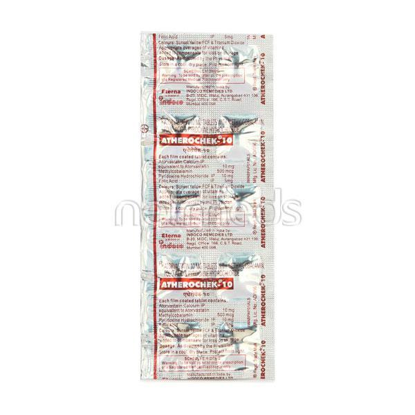 Atherochek 10mg Tablet 10'S : Uses, Side Effects, Price | Netmeds