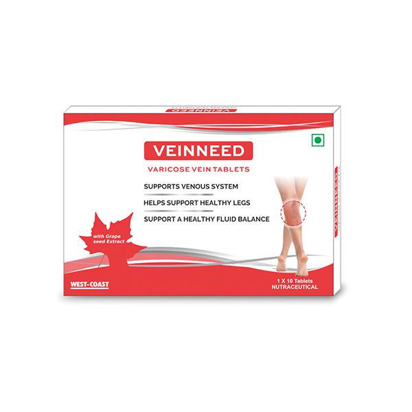 Buy Veinneed Varicose Vein Tablet 10's Online at Discounted Price | Netmeds