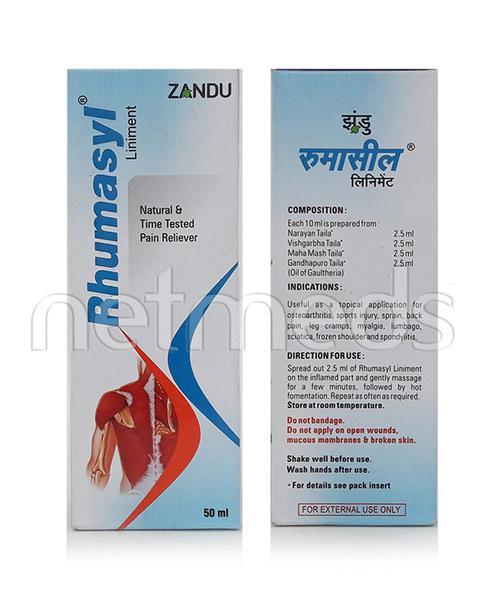 ZANDU RHUMASYL LINIMENT 50ml Online at Best Price - Treatments