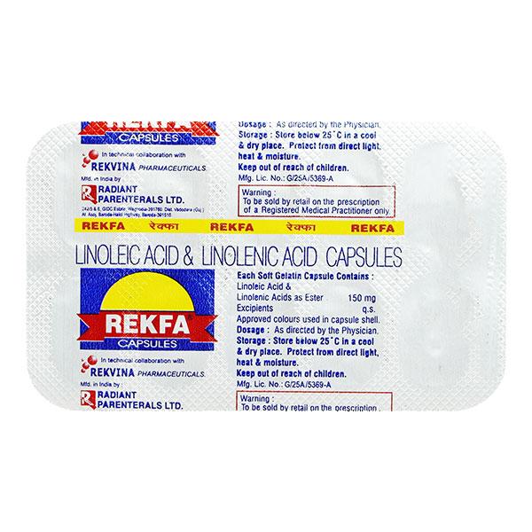 REKFA Capsule 10's Price, Uses, Side effects, Substitutes | Netmeds