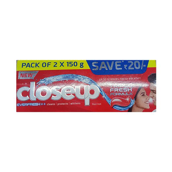 Buy Closeup Everfresh++ Red Hot Toothpaste (Pack of 2 x 150 gm) 1's ...