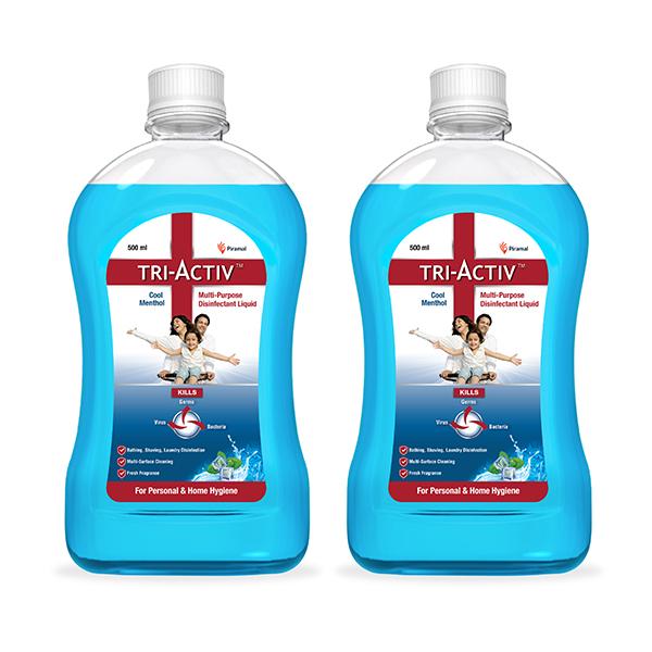 Buy Tri-Activ Multi-Purpose Disinfectant Liquid - Cool Menthol (Pack of ...