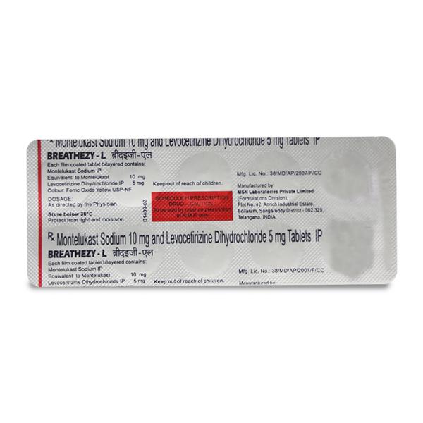 Breathezy L Tablet 10'S