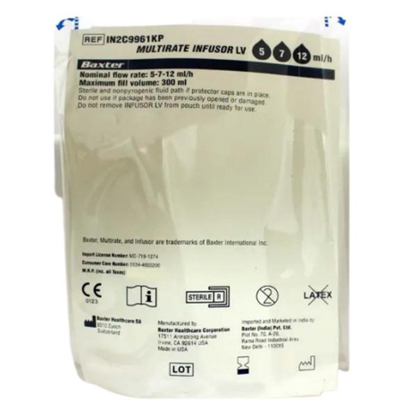 Baxter Multirate Infusor LV (5 - 7 - 12 ml/h) (2C9961KP) 300 ml Online ...