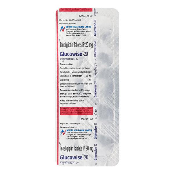 Glucowise 20mg Tablet 10'S : Uses, Side Effects, Price | Netmeds