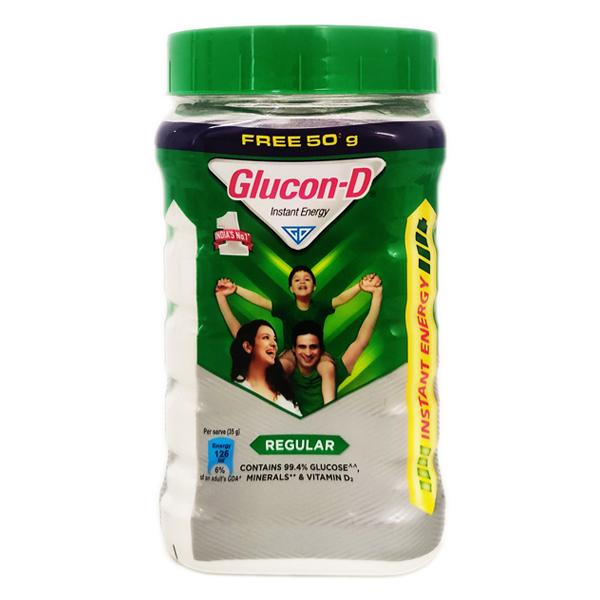 Buy Glucon-D Regular Energy Drink Powder 450 gm (Pet Jar) Online at ...