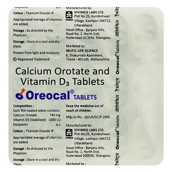 Buy OREOCAL Tablet 15's Online at Upto 25% OFF | Netmeds