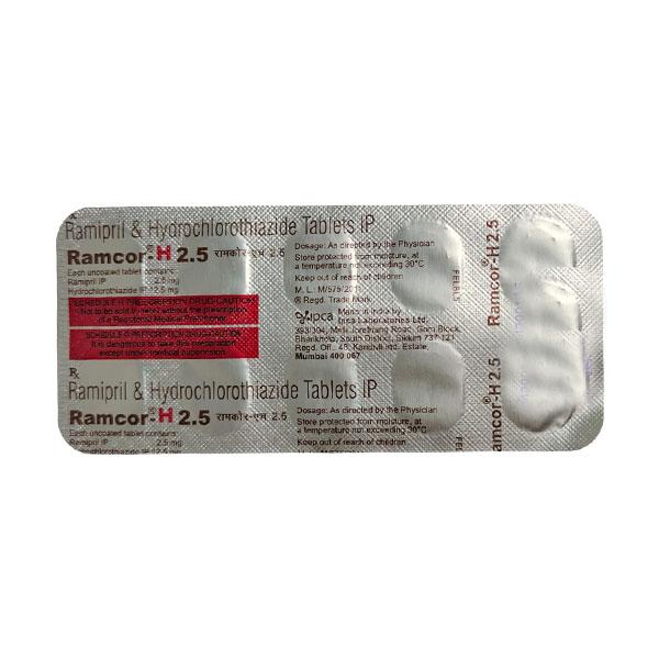 Ramcor H 2.5mg Tablet 10'S : Price, Uses, Side Effects | Netmeds