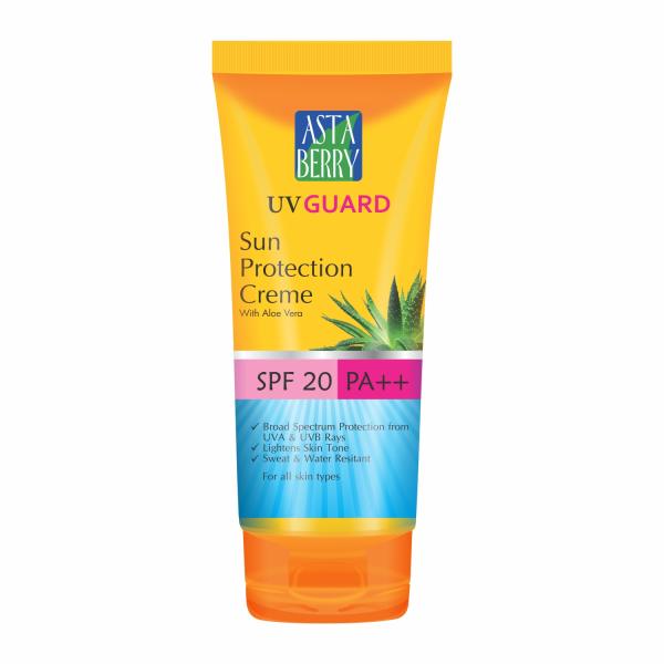 Buy Astaberry UV GUARD Sun Protection Creme - SPF 20 PA++ 100 ml Online ...
