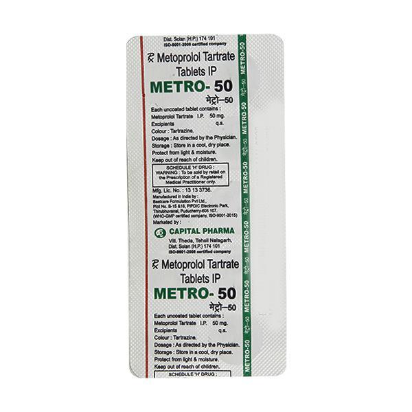 Metro 50mg Tablet 10'S