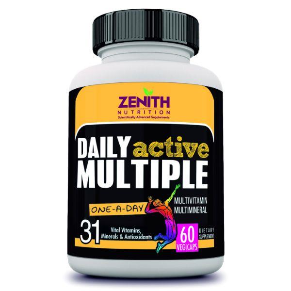 Zenith Nutrition Daily Active Multiple One A Day Veg Capsules 60's ...
