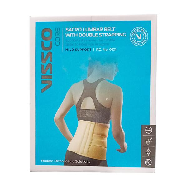 Vissco Core Sacro Lumbar Belt with Double Strapping Mild Support (0101 ...