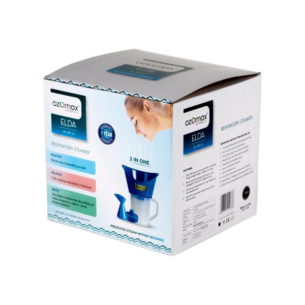 Ozomax Elda Respiratory Steamer (BL-184-EL) 1's Online at Best Price ...