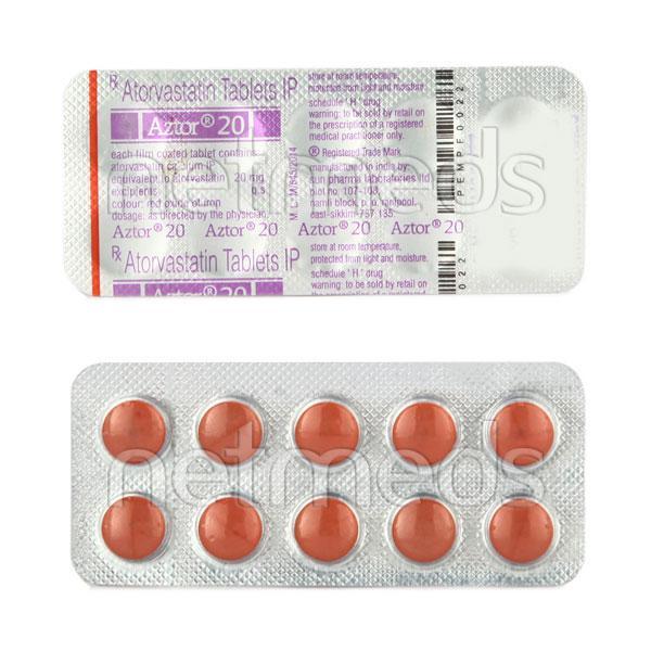 Aztor 20mg Tablet 10'S