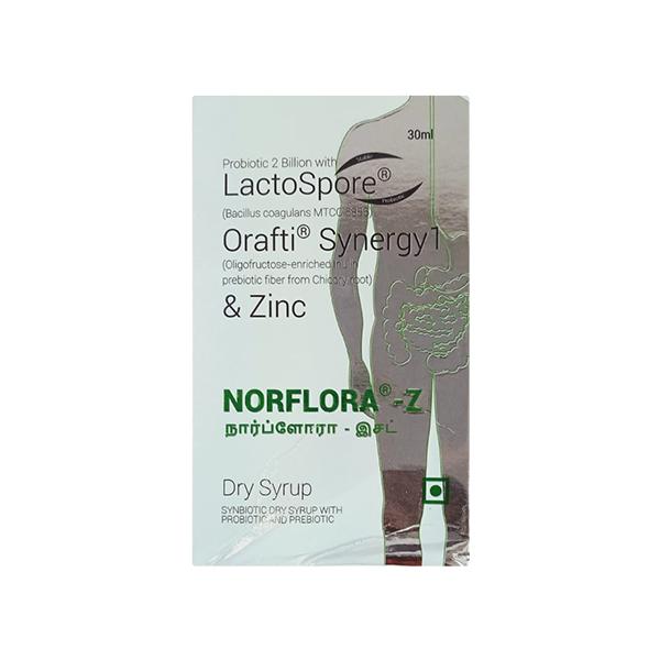 Buy NORFLORA Z Dry Syrup 30ml Online at Upto 25% OFF | Netmeds