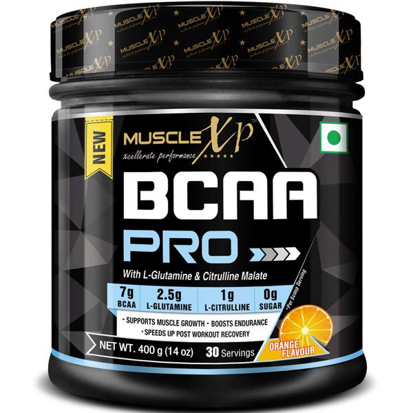Buy MuscleXP BCAA PRO With L-Glutamine & Citrulline Malate, Orange ...