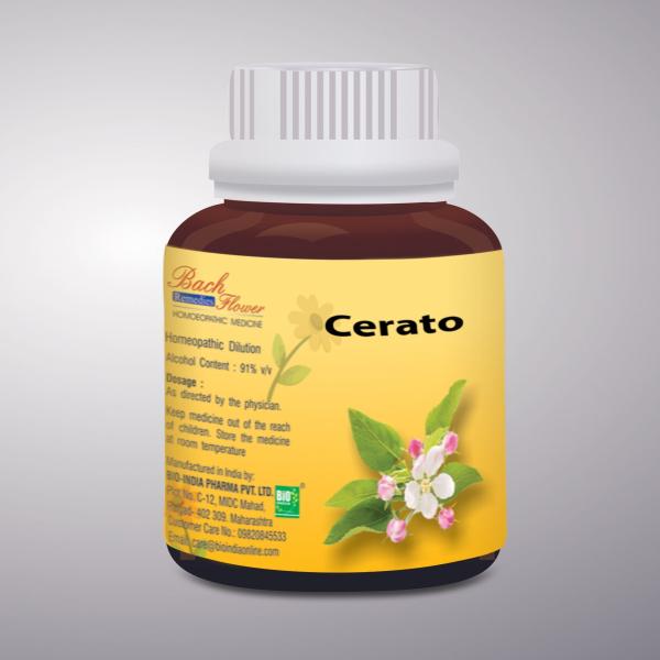Bio-India's Bach Flower - Cerato 30 ml Online at Best Price ...