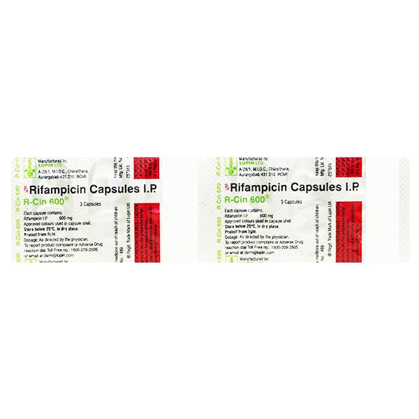 R CIN 600MG CAPSULE 3'S - Price, Uses, Side Effects, and Substitutes ...