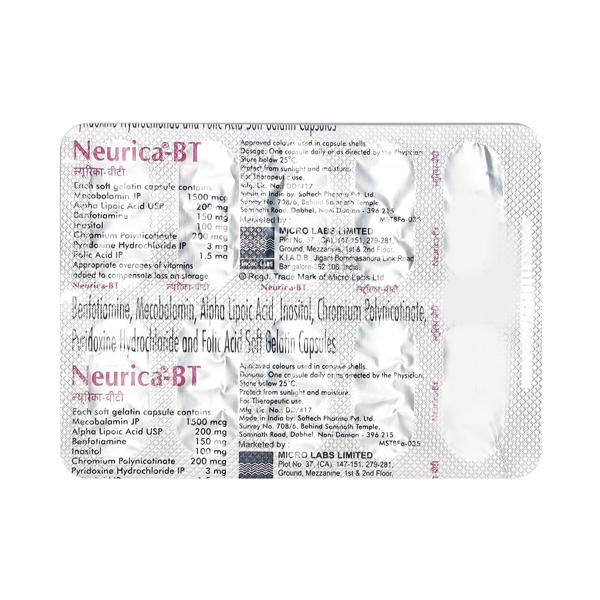 Neurica BT Capsule 10'S : Uses, Side Effects, Price | Netmeds