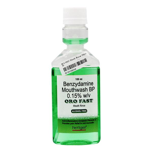 ORO FAST Mouth Rinse 100ml Price, Uses, Side effects, Substitutes | Netmeds