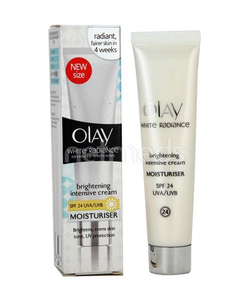 Buy Olay White Radiance Advanced Whitening Moisturiser SPF 24 UVA/UVB ...