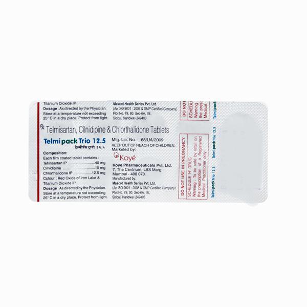 Telmipack Trio 40/10/12.5mg Tablet 10'S