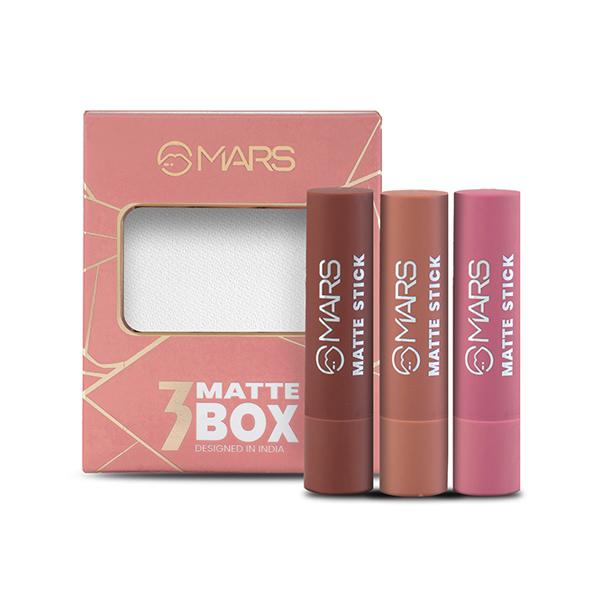 Buy Mars Matte Lipsticks Box - 05 Blushed Nudes 3.2gm each 3's Online ...