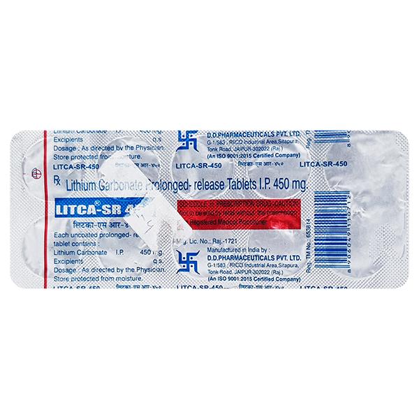 LITCA SR 450mg Tablet 10's : Price, Uses, Side Effects | Netmeds