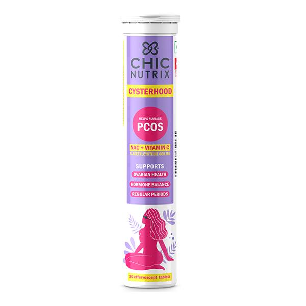 Buy Chicnutrix Cysterhood - Helps Manage PCOS Effervescent Tablet ...