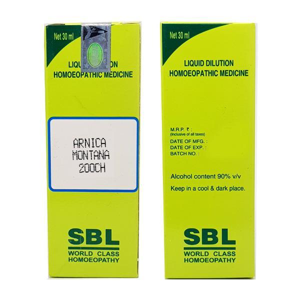 SBL Arnica Montana 200 CH (30ml) – Homeopathic Remedy for Pain Relief ...