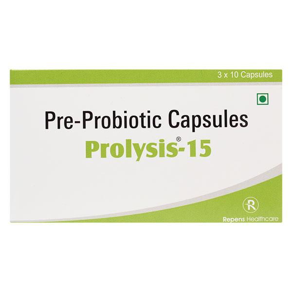 PROLYSIS 15 Capsule 10's Price, Uses, Side effects, Substitutes | Netmeds