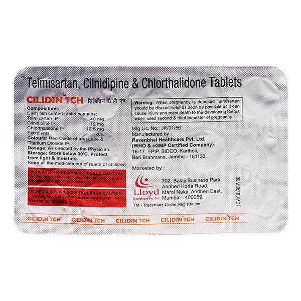 CILIDIN TCH Tablet 15's Price, Uses, Side effects, Substitutes | Netmeds