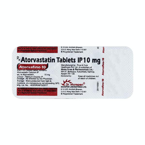 ATORVAFINE 10 Tablet 10's