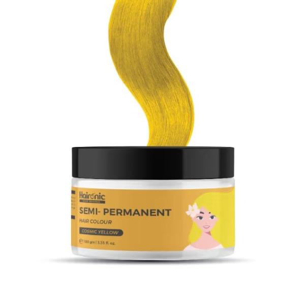 Haironic Semi Permanent Hair Colour - Cosmic Yellow 100 gm Online at ...