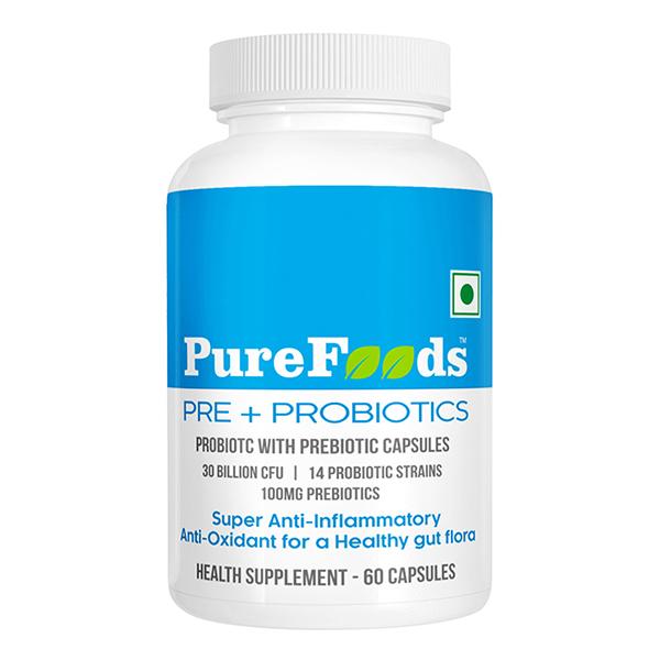 PureFoods Pre + Probiotics Capsule 60's Online at Discounted Price ...