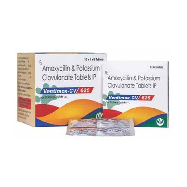 Buy VENTIMOX CV 625mg Tablet 6's Online at Upto 25% OFF | Netmeds