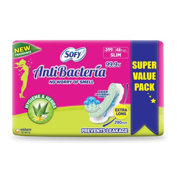 Buy Sofy AntiBacteria Extra Long Sanitary Pads 48's Online at ...