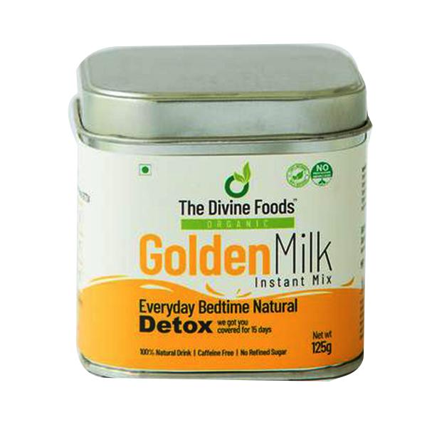 The Divine Foods Organic Golden Milk Instant Mix Powder 125 gm