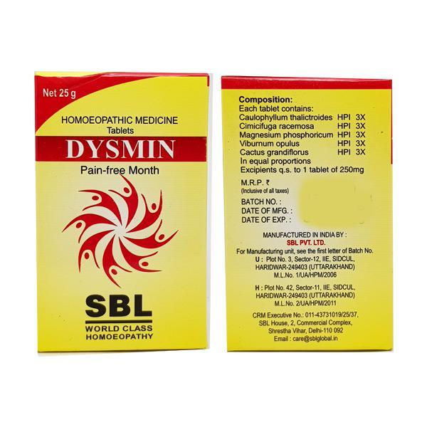 Buy SBL Dysmin Tablet 25 gm Online at Discounted Price | Netmeds