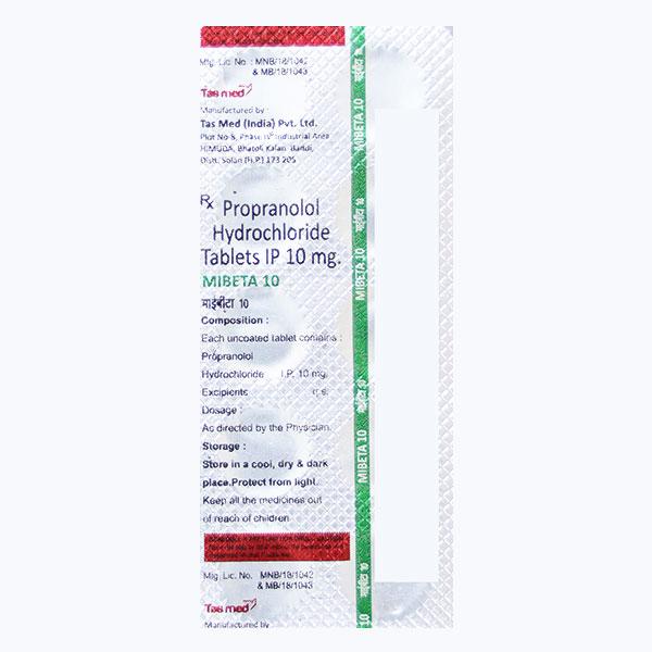 MIBETA 10MG TABLET 10'S : Price, Uses, Side Effects | Netmeds