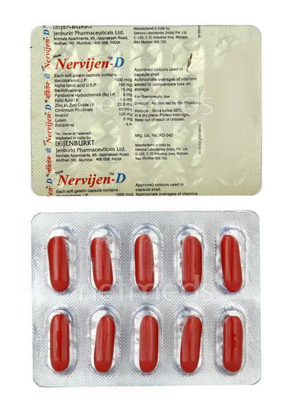 Nervijen D Capsule 10'S : Uses, Side Effects, Price | Netmeds