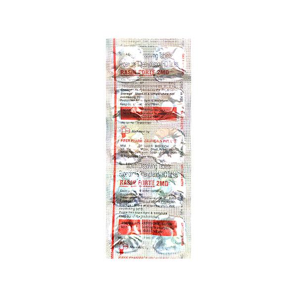 RASIN FORTE 2 MD Tablet 10's Price, Uses, Side effects, Substitutes ...