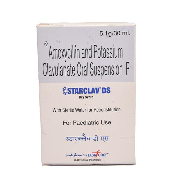 STARCLAV DS Dry Syrup 30ml Price, Uses, Side effects, Substitutes | Netmeds