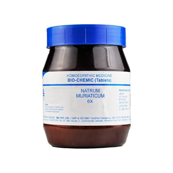 Buy SBL Natrum Muriaticum 6X Tablet 450 gm Online at Discounted Price ...